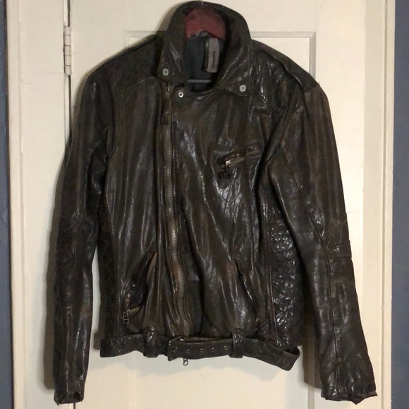 Montgomery Leather | Jackets & Coats | Montgomery 0 Genuine Distressed ...